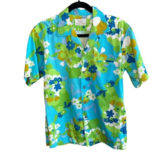 Kimo's | Shirts | Kimos Polynesian Shop Mens Vintage 7s Floral Aloha ...
